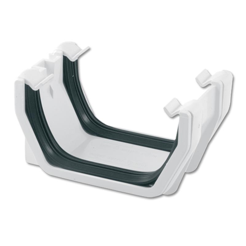 White Square Gutter Union Bracket | Suppliers of Gutters & Downpipes ...