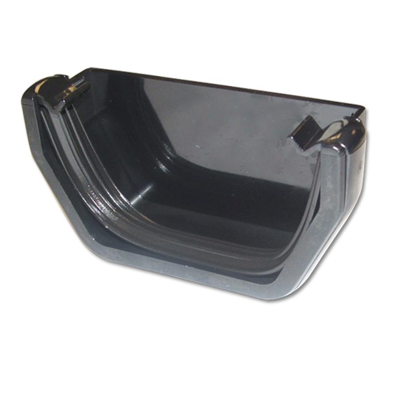 Black Square Gutter Stop End Ext | Suppliers of uPVC Fascias & Soffits ...