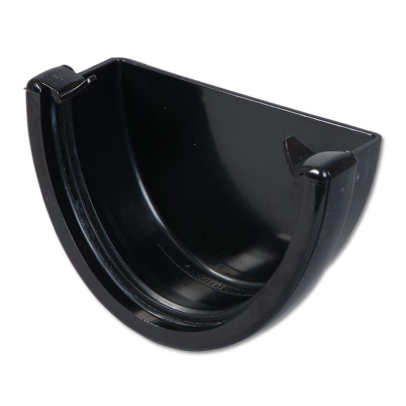 Black Hi-Cap Gutter Stop End Ext | Suppliers of Gutters & Downpipes ...